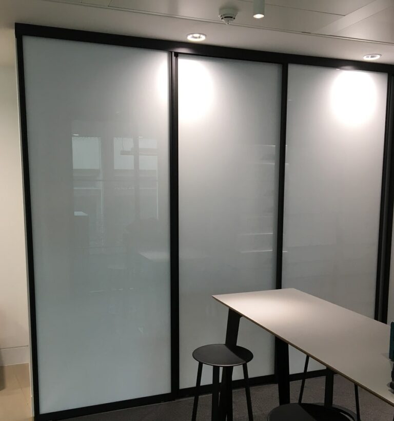 Horizontal sliding whiteboards | Fusion Office Design